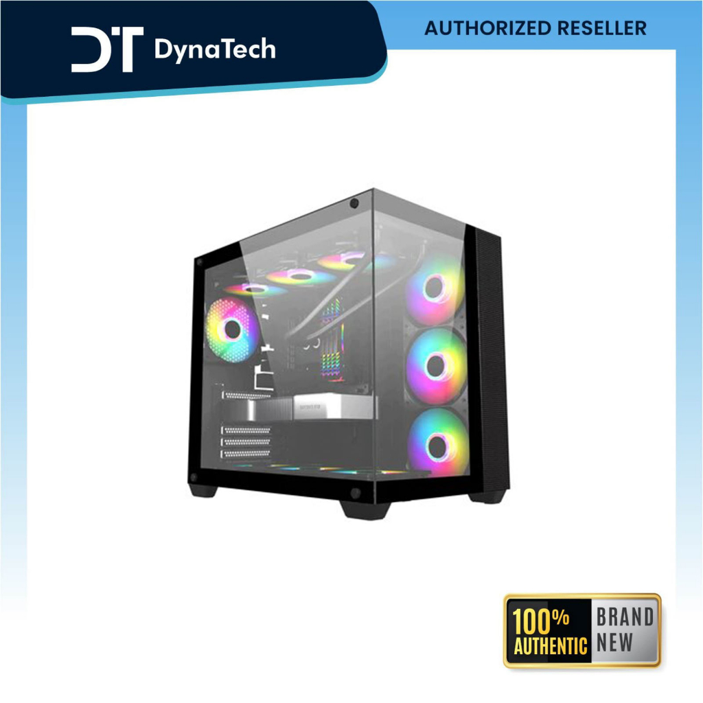 Trendsonic Frontier Igloo IG30A Black Dual Chamber Gaming ATX Case with ...