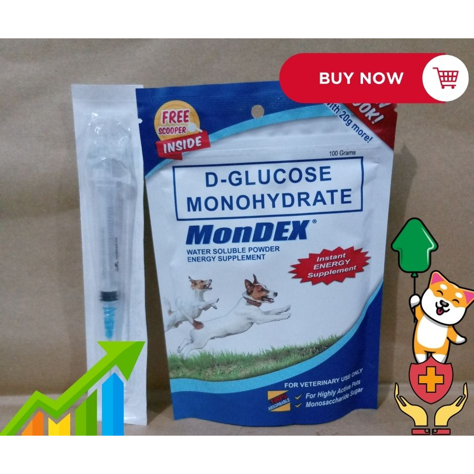 Mondex D Glucose powder 100g with 1 FREE 3ml SYRINGE | Shopee Philippines