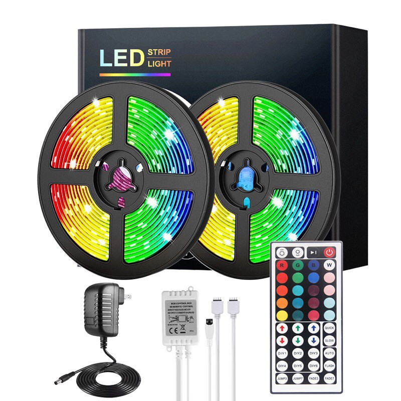 Original Lucky 5M 10M 600LEDS LED RGB Strip Light SMD 3528 Flexible ...