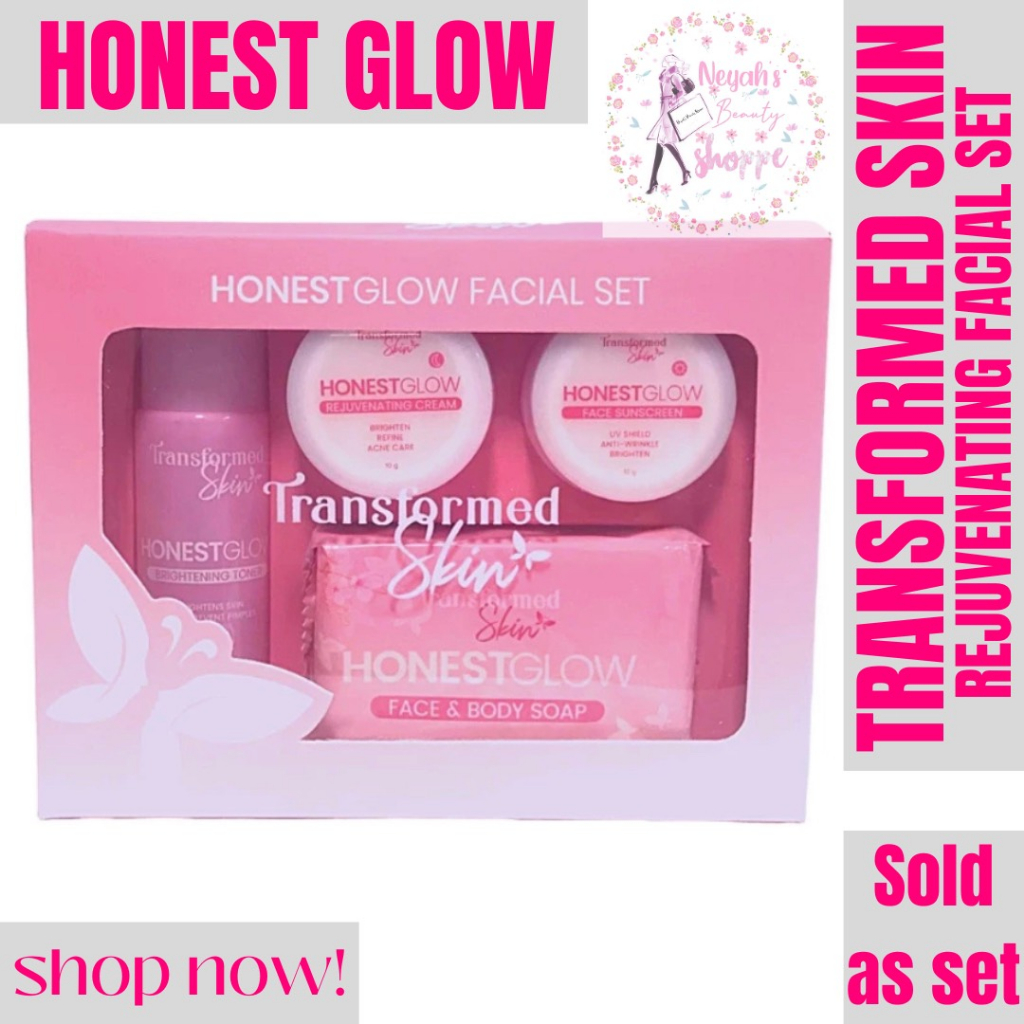 Honest Glow Facial Set Transformed Skin Set Lightens Dark Spots ...