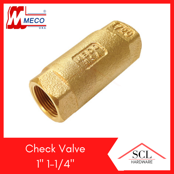 MECO Brass Check Valve 1" 1-1/4" 1-1/2" | Shopee Philippines