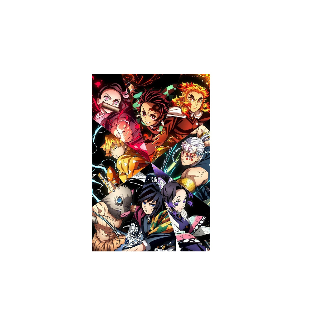 10APCS DEMON SLAYER PHOTO CARD WITH BACK PRINT | Shopee Philippines