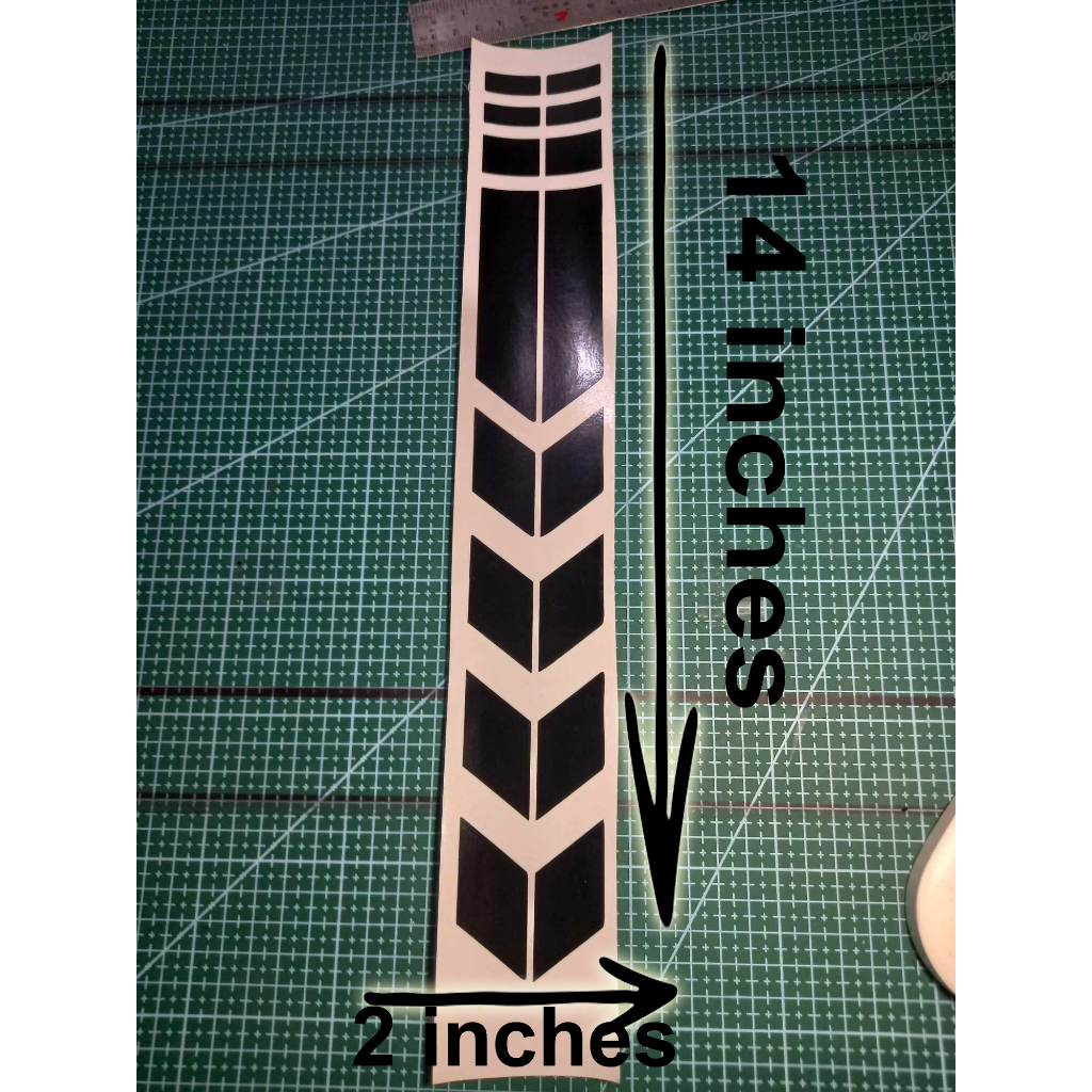 MOTORCYCLE FENDER DECAL STICKER DESIGN VINYL MATERIAL | Shopee Philippines