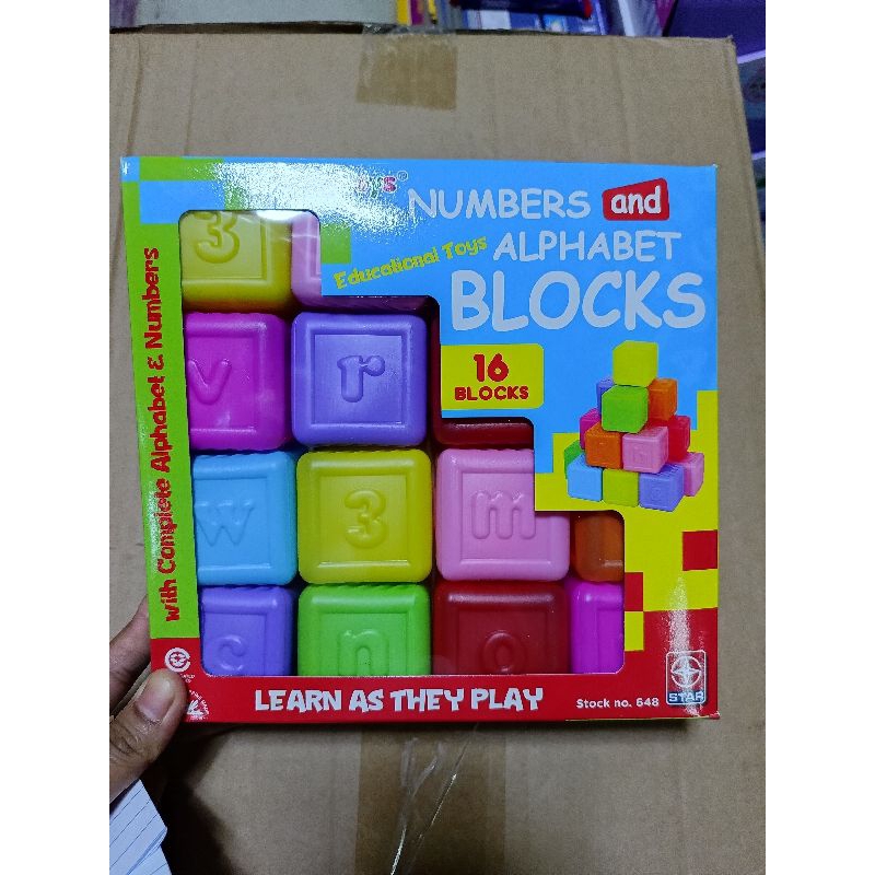 ALPHABET AND NUMBER BLOCKS(16's) | Shopee Philippines