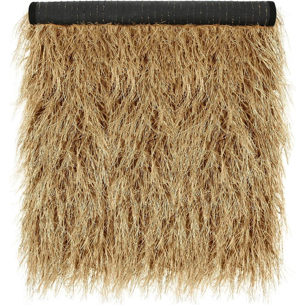 GRASSCLUB Artificial Thatch Grass Roofing Fireproof Synthetic Palm ...