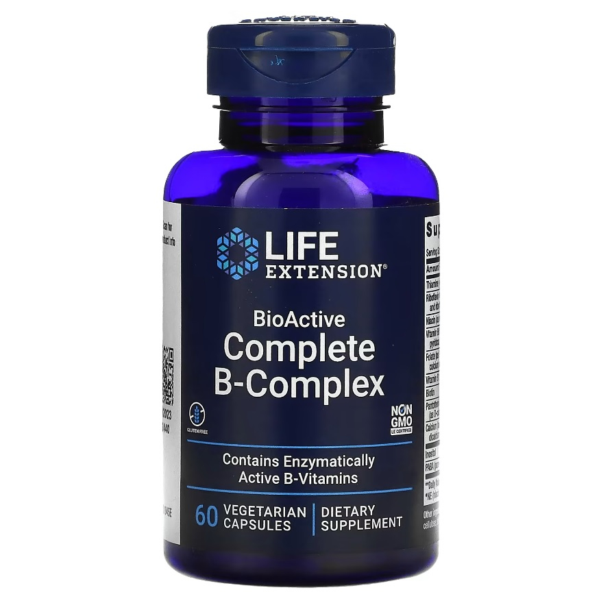 Life Extension, Complete B-Complex, 60 Vegetarian Capsules | Vitamin B ...
