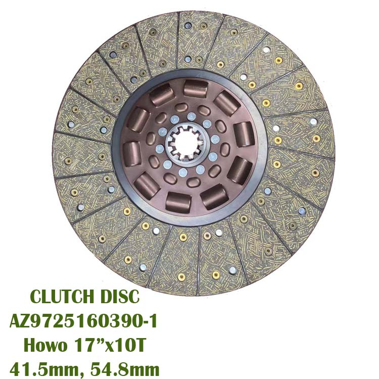 CLUTCH DISC AZ9725160390-1 Howo 17”x10T 41.5mm, 54.8mm | Shopee Philippines