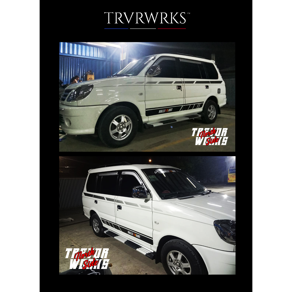 Ralli Art Side Doors Sticker for Mitsubishi Strada , Adventure ...