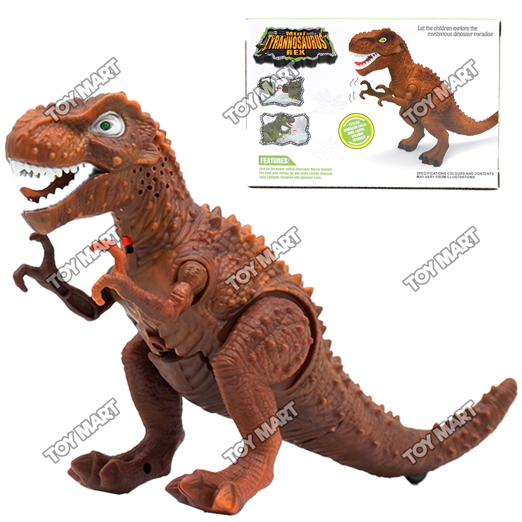 Roaring T-Rex King - 9" Simulated Tyrannosaurus Dinosaur Toy with ...