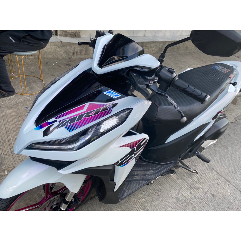 Honda Click v3 /v2 125i Vario decals stock size white magenta ...
