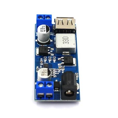1PC DC-DC 24V/12V To 5V 5A Step Down Power Supply Buck Converter Adjustable USB Charging Module ...