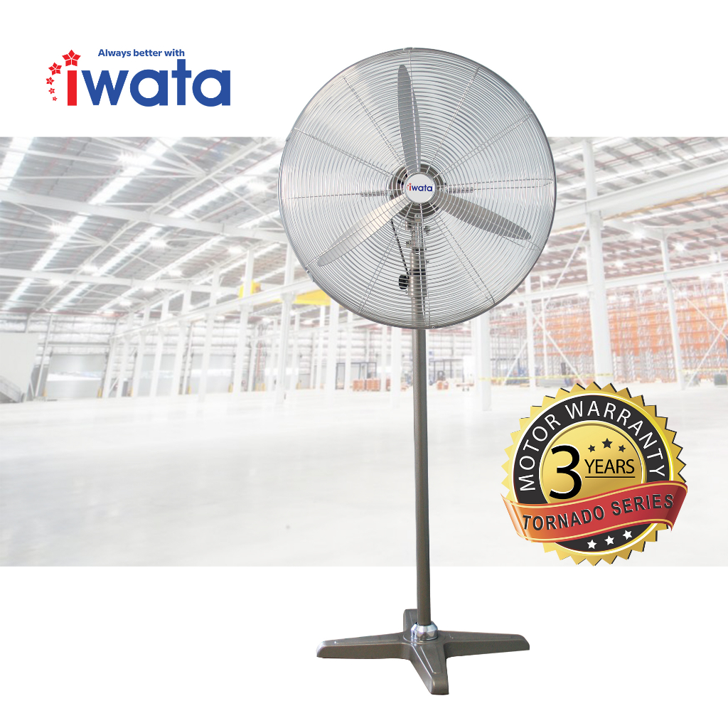 Iwata Tornado 26 Industrial Stand Fan | Shopee Philippines