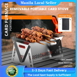 Mini Outdoor Griller Portable Stainless Grill Pits Foldable BBQ Grill ...