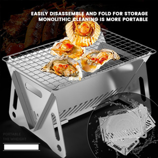 Mini Outdoor Griller Portable Stainless Grill Pits Foldable BBQ Grill ...