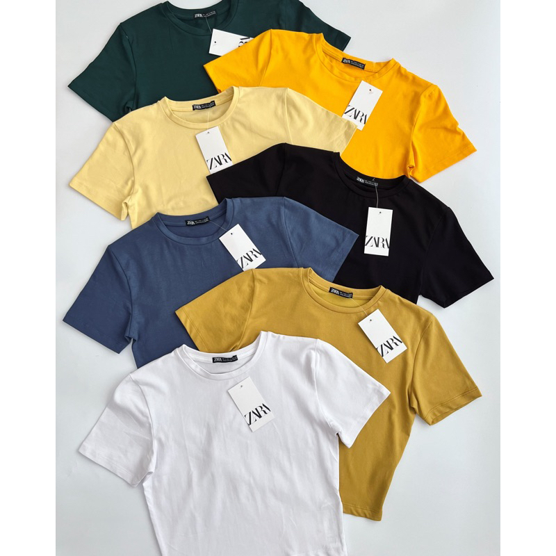 Zara Basic Seamless Semi Cropped Top | Shopee Philippines