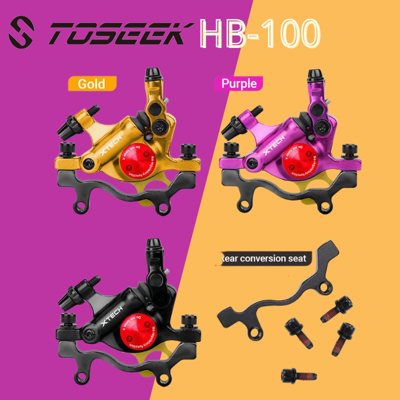 TOSEEK Zoom Xtech Hb100 Mtb Hydraulic Disc Brake Calipers Front Rear G3 ...
