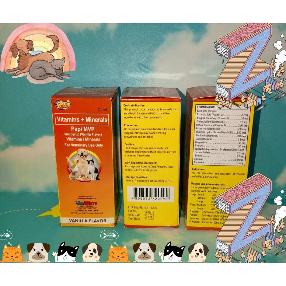Papi MVP Multivitamins 120ml with 1 FREE SYRINGE | Shopee Philippines