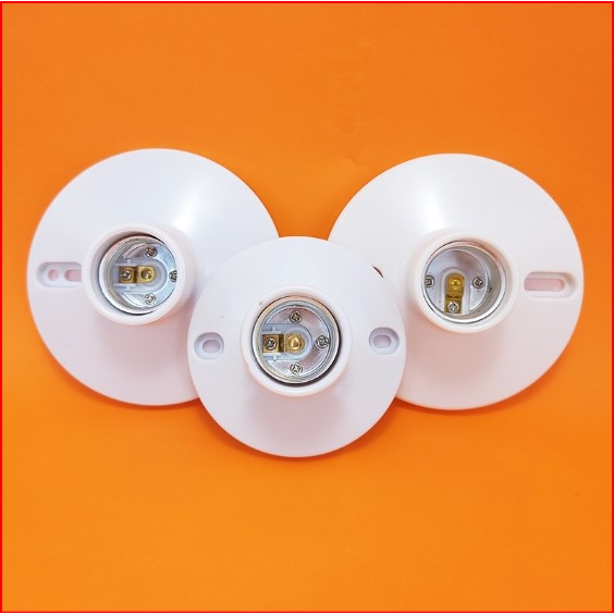 E27 Ceiling Receptacle Plastic White Socket Bulb Holder Shuta | Shopee ...