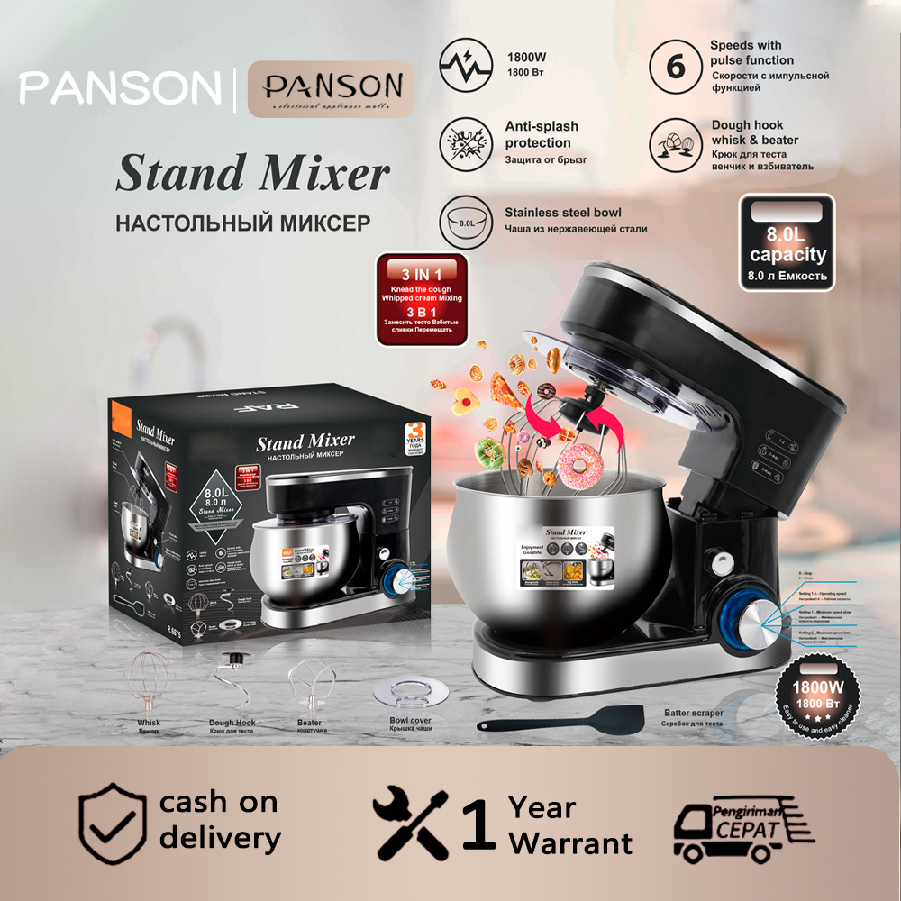 Fully automatic mixer multifunctional electric stand mixer silent fast mixer | Shopee Philippines