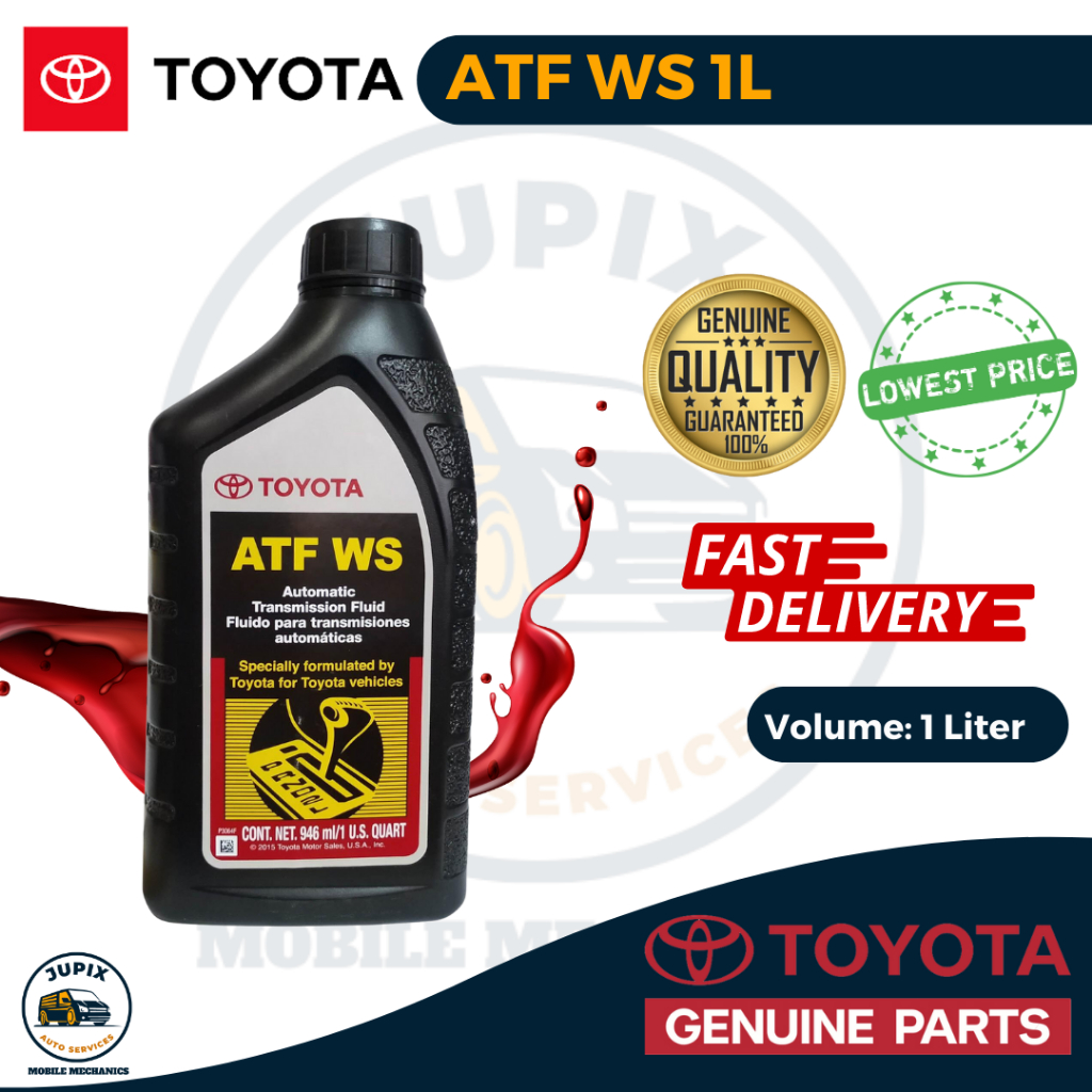Toyota ATF WS 1 Liter (Automatic Transmission Fluid) | Shopee Philippines
