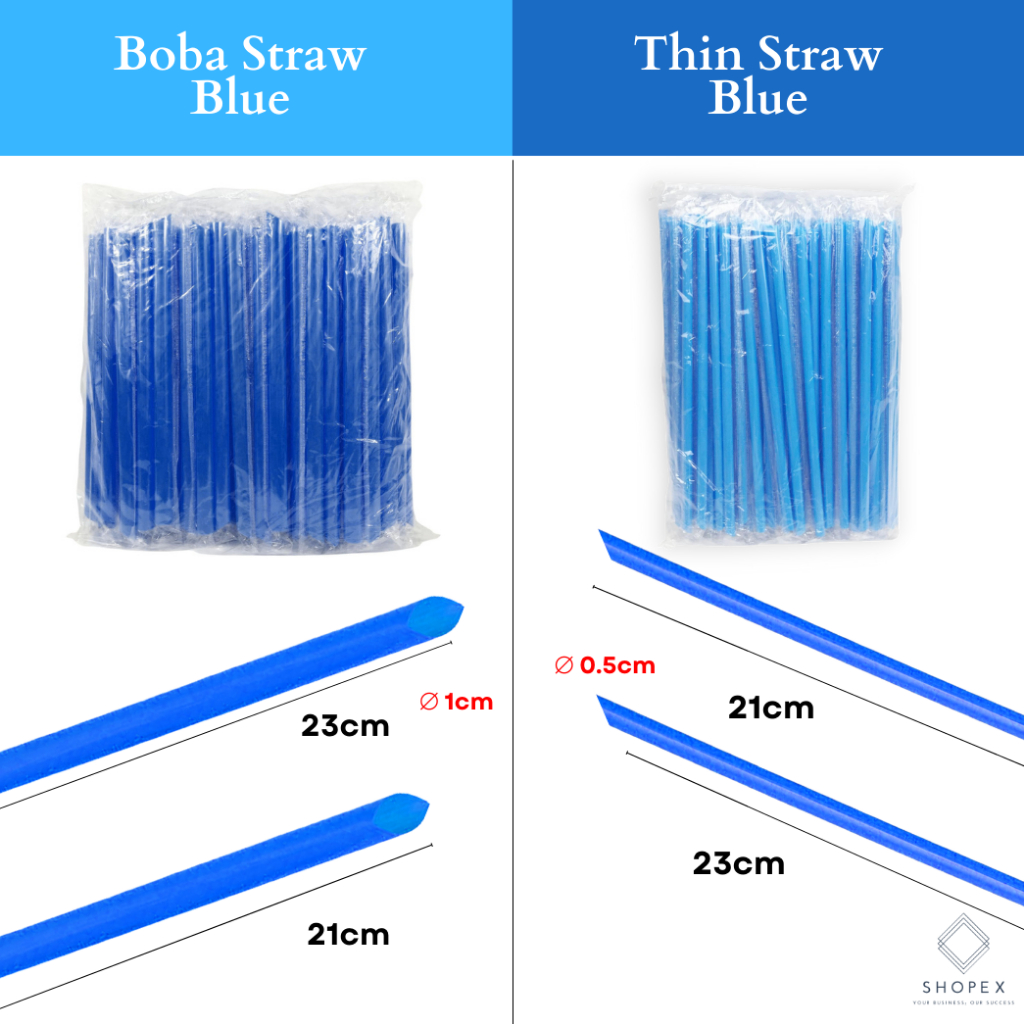 Boba Straw Individual Wrapped 21/23/27 CM (100 pcs) /Milktea Straw ...