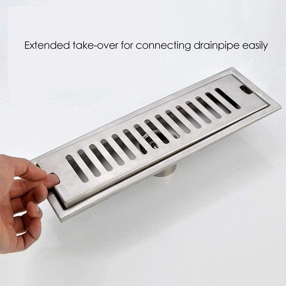 SUS304 Linear Floor Drain HOLE & TILE/CONCEALED Stainless Bathroom ...
