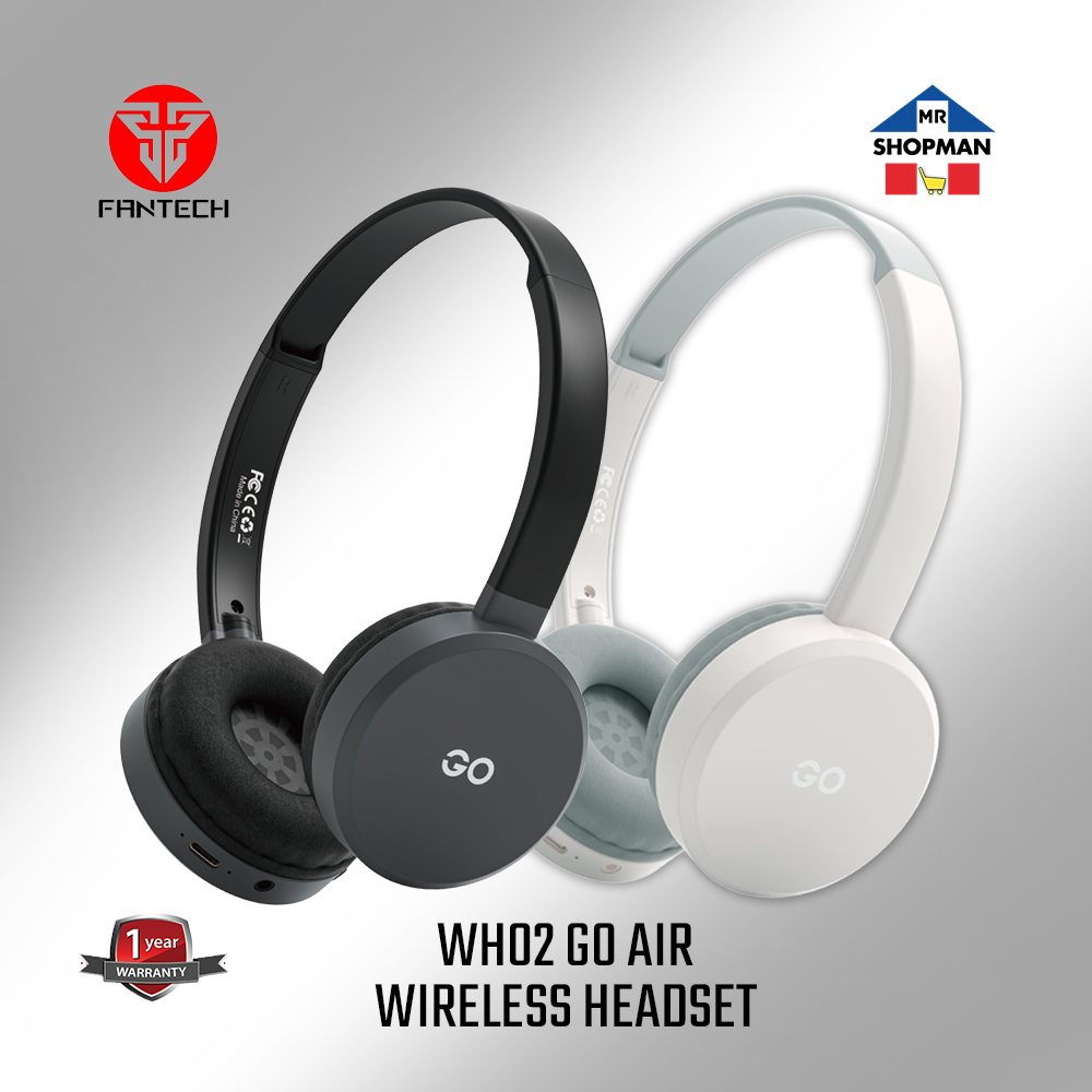 Fantech WH02 Go Air Grey Beige Bluetooth Wireless Headset | Shopee ...