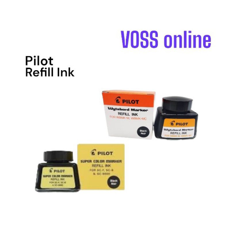 Pilot Refill Inks for Permanent/Whiteboard Marker Black | Shopee ...