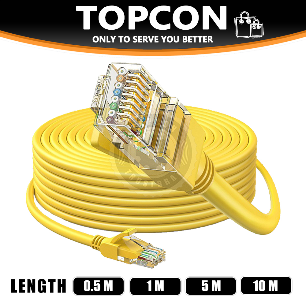 0.5M-10M Yellow High Speed Cat5e Lan Ethernet Cable | Shopee Philippines