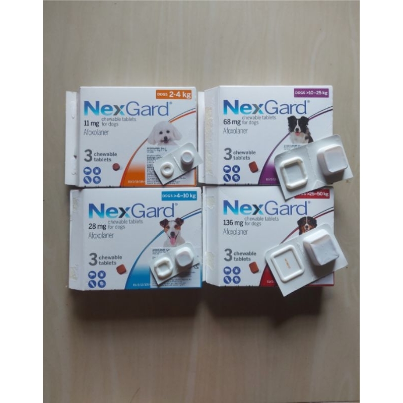 Nexgard Chewable Tablet for Tick and Flea for Dogs SOLD PER TABLET ...