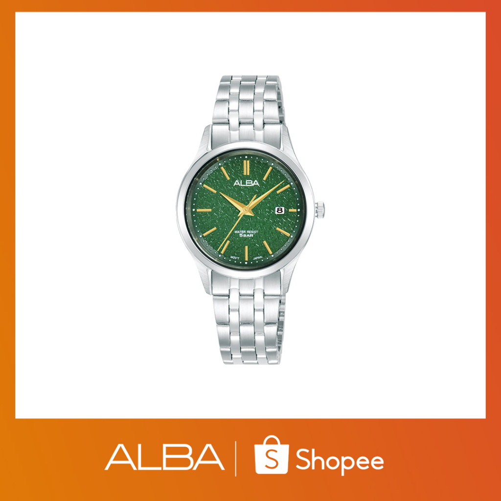 ALBA Philippines AH7BR7X1 Green Dial Stainless Steel Strap Women's ...