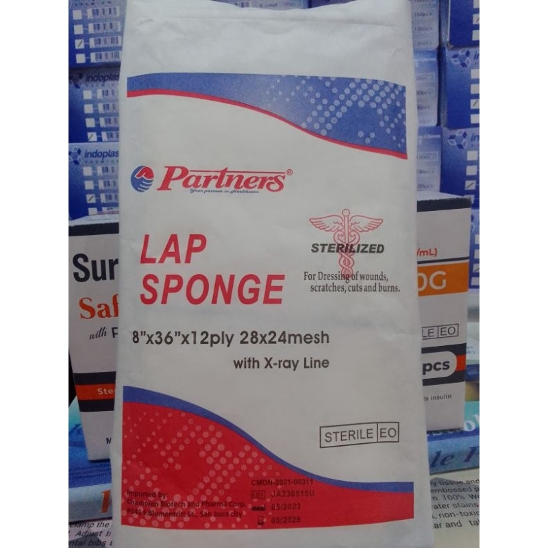 LAP SPONGE 8"x36"x12ply 28x24mesh with X-ray Line | Shopee Philippines