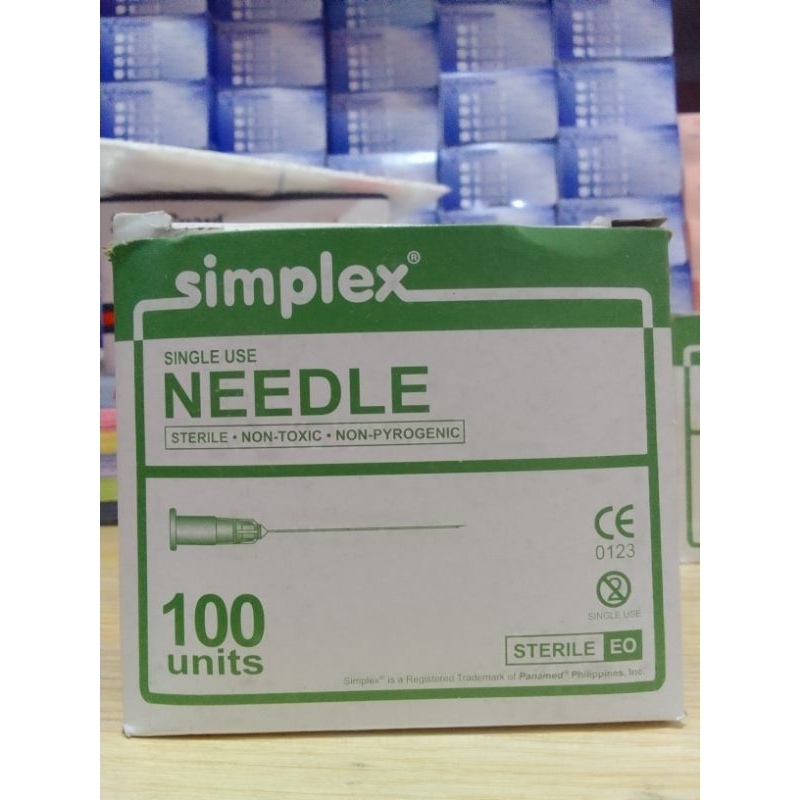SIMPLEX NEEDLE 23G x 1"sterile | Shopee Philippines