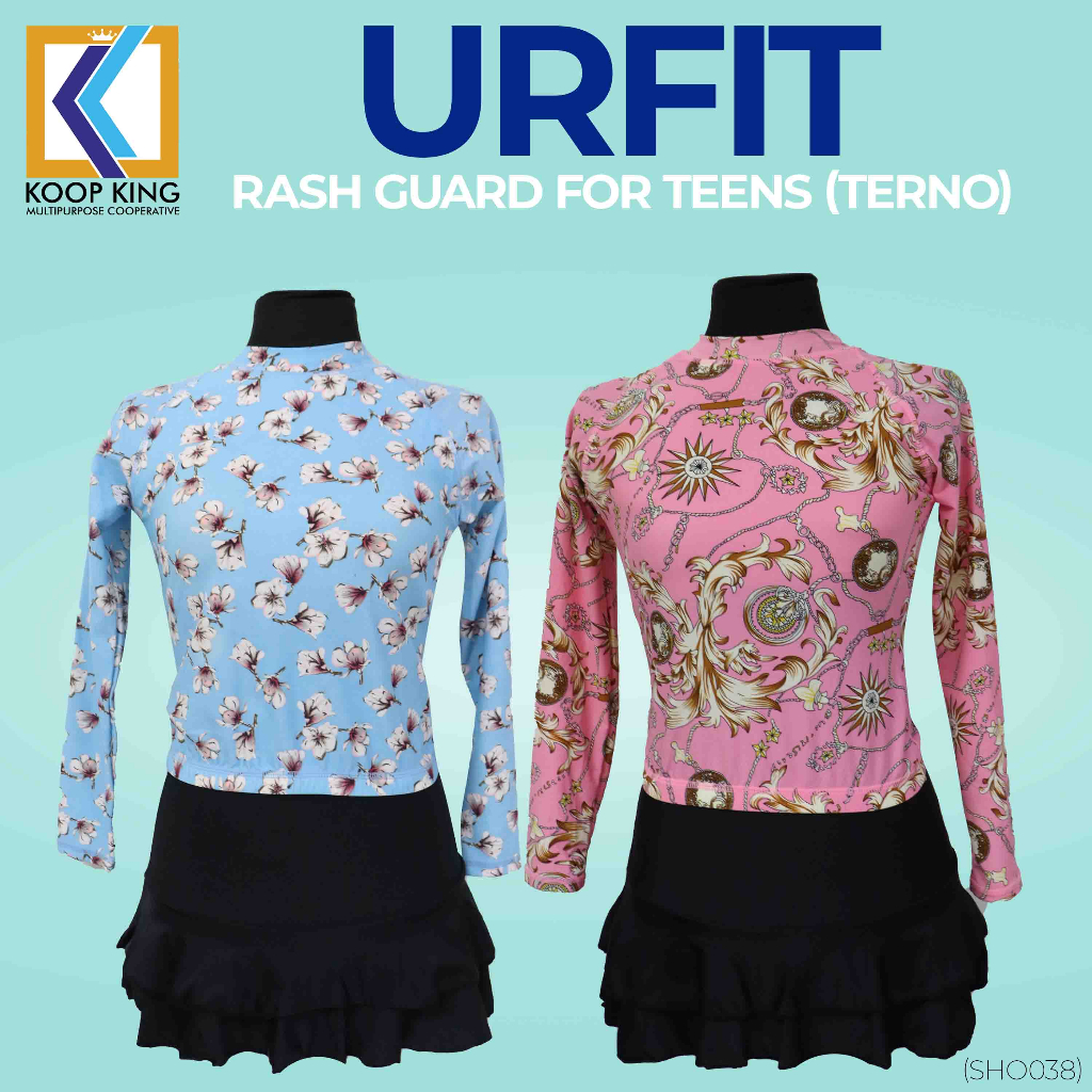 URFIT Rash Guard for Teen Girls (Terno) | Shopee Philippines