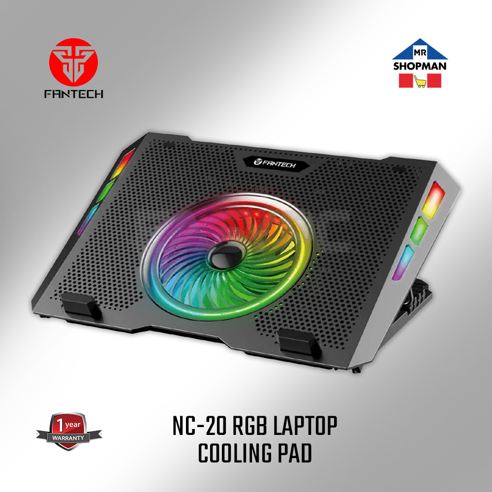 Fantech NC 20 RGB Laptop Cooling Pad Cooler NC20 | Shopee Philippines