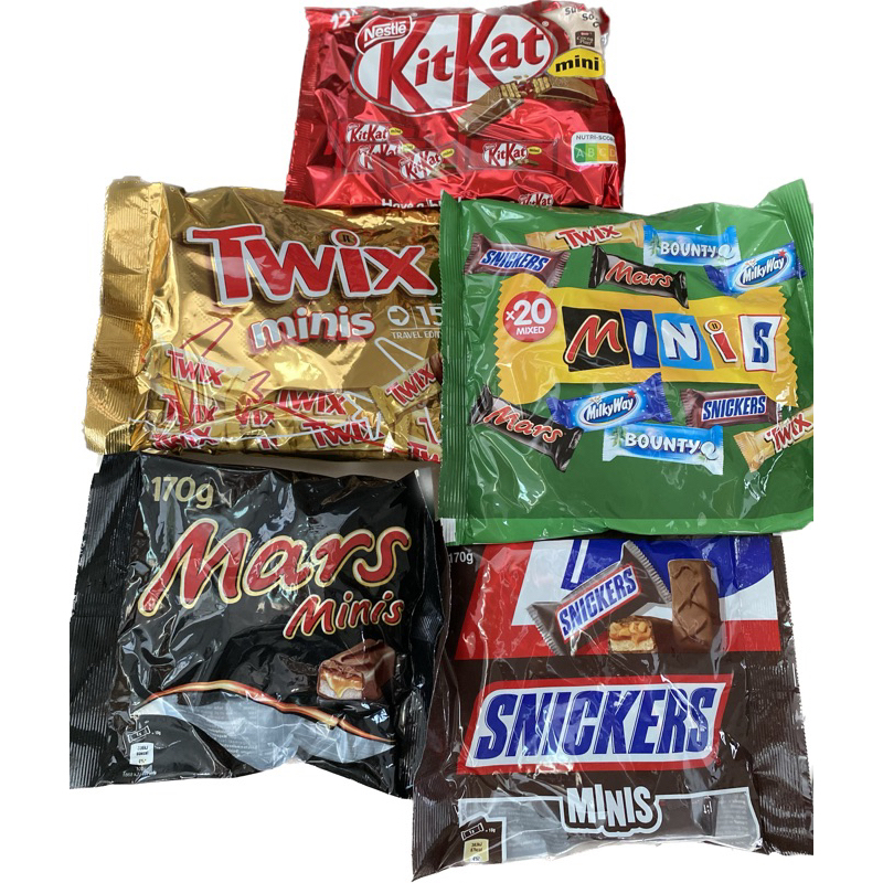 Snickers Minis /Mars Minis /Kitkat Minis / Twix Minis Traveller / Mar ...