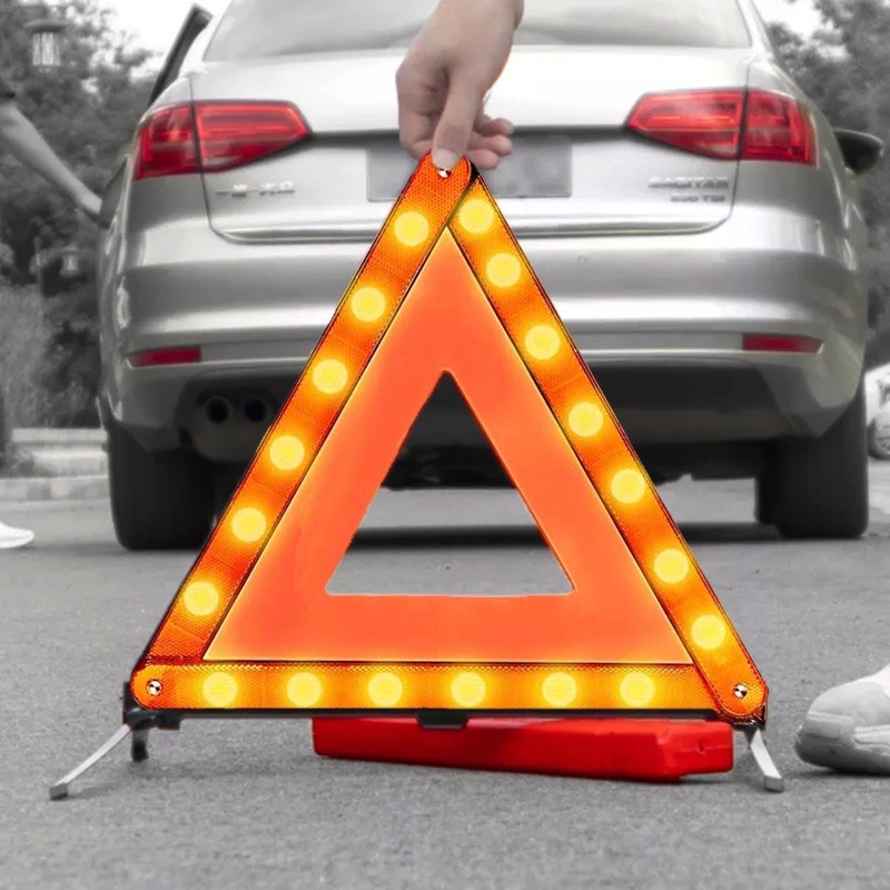 Car Vehicle Emergency Breakdown Warning Sign Triangle Reflective Road ...