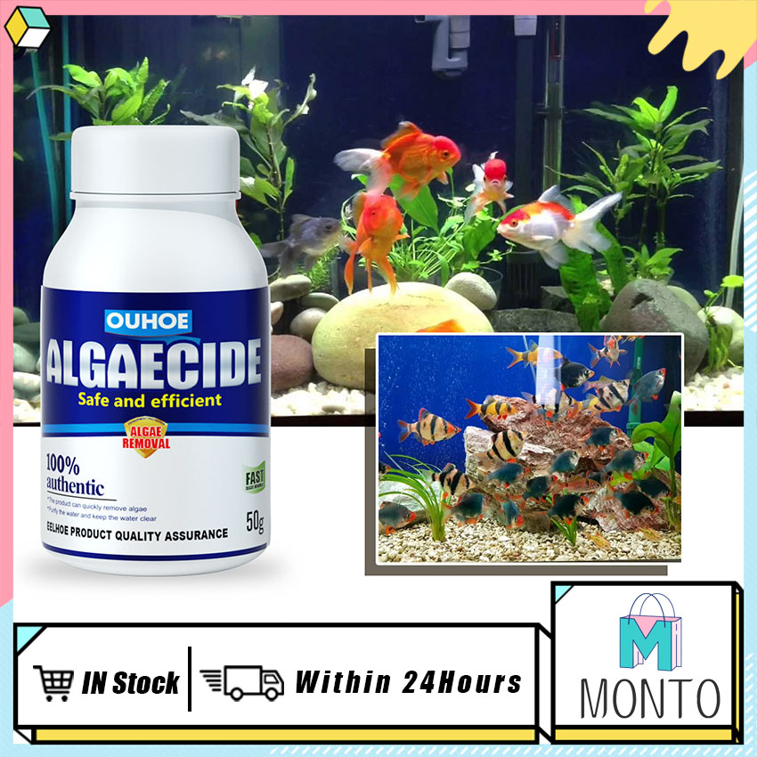 50g Aquarium Moss Algae Remover Algaecide Powder fit Fish Tank Pond ...