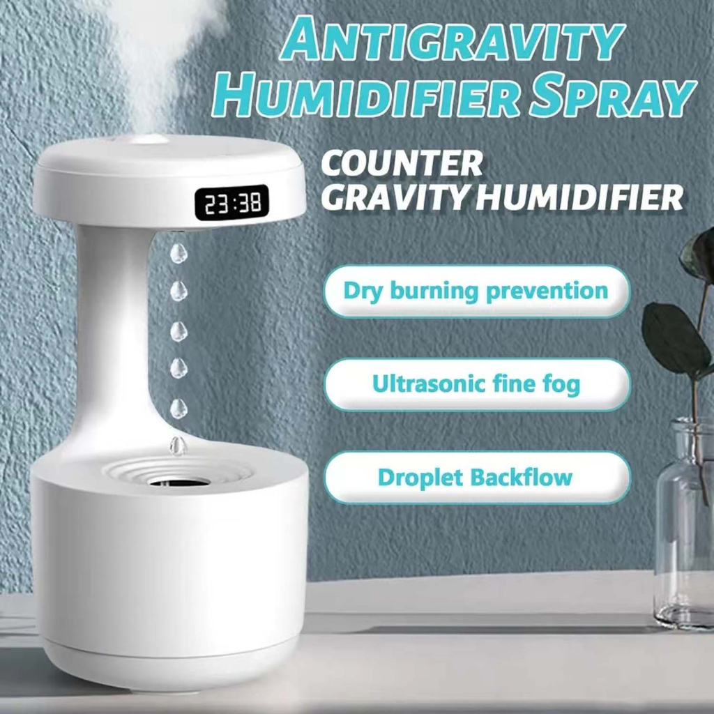 Levitating Water Drops Mist Maker Fogger - Anti Gravity Air Humidifier Ultrasonic Air Purifier ...