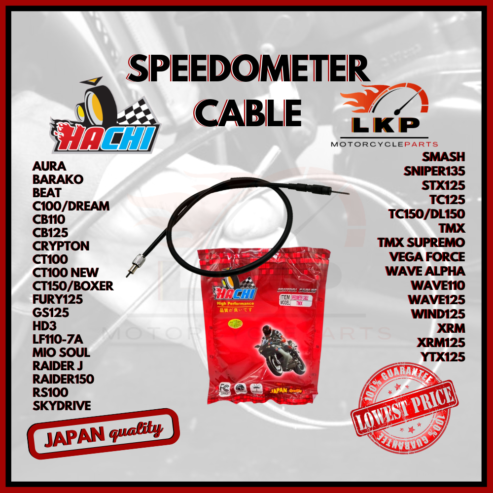 HACHI MOTORCYCLE SPEEDOMETER CABLE TMX / WAVE110 / DREAM / WAVE125 ...