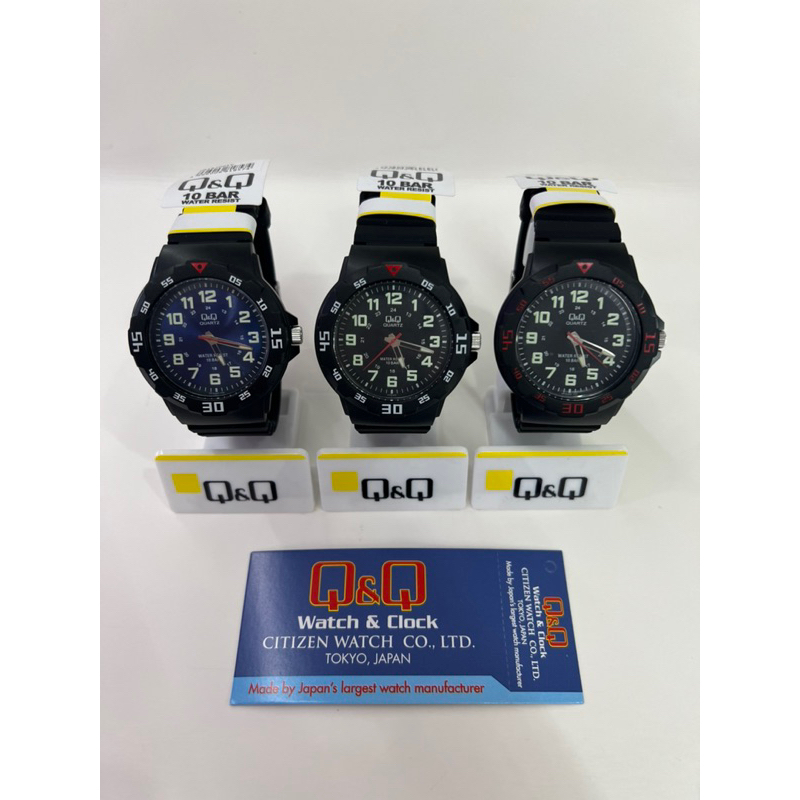 Q&Q Men's And Women’s Quartz Watch Analog Series VR18 QQ Rubber Strap ...