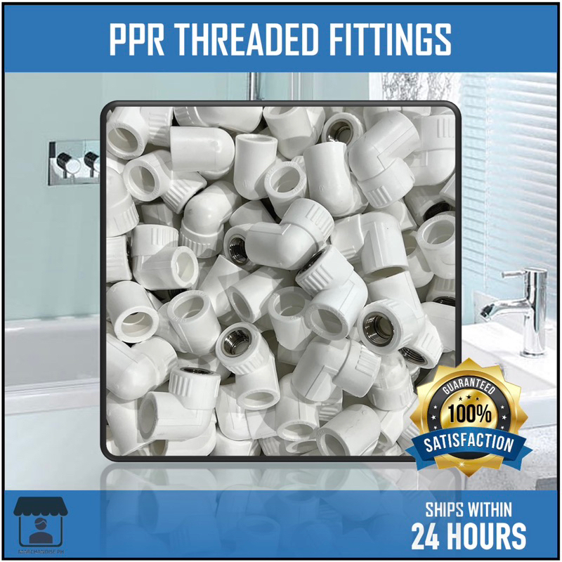 PPR FITTINGS 1/2” x 20mm SOLD PER PIECE Elbow Coupling Tee Adapter Male ...