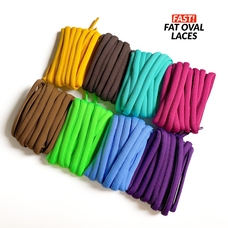 LAZE.PH 2/2 THP / SB Fat oval shoe laces w/ FREE aglets (0.8-0.9cm ...