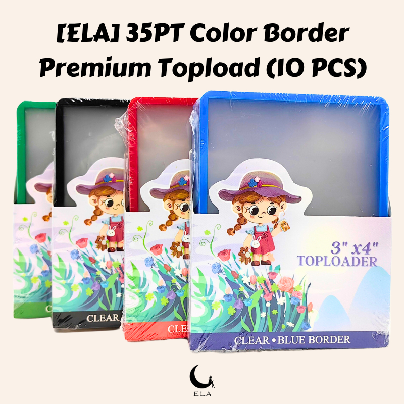 [ELA] 35PT Color Border Premium Topload (10PCS) | Shopee Philippines
