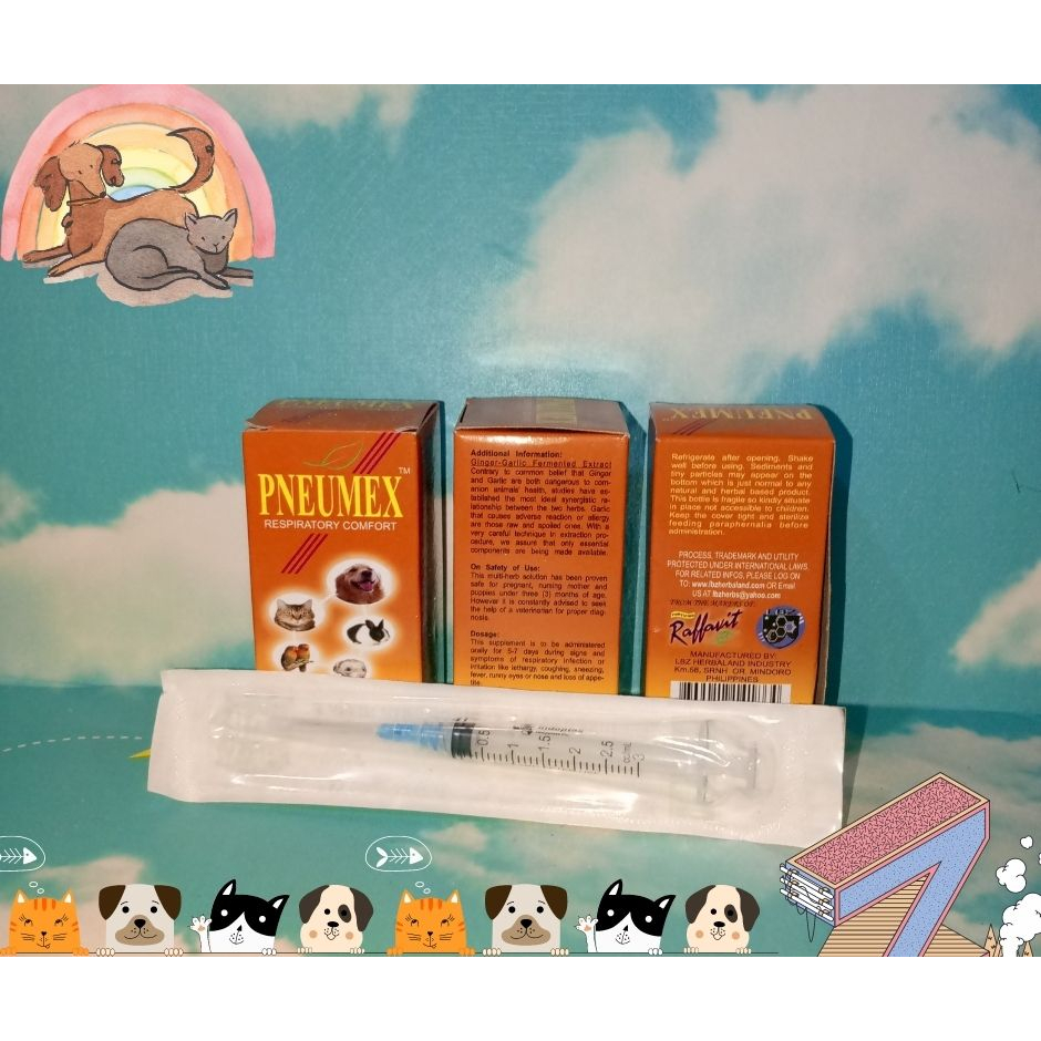 PNEUMEX Respiratory Comfort 60ml with 1 FREE 3ml SYRINGE | Shopee ...