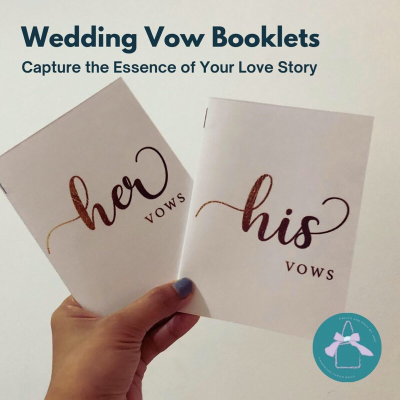 Wedding Vow Booklets: Cherish Your Special Day with Personalized Vows ...