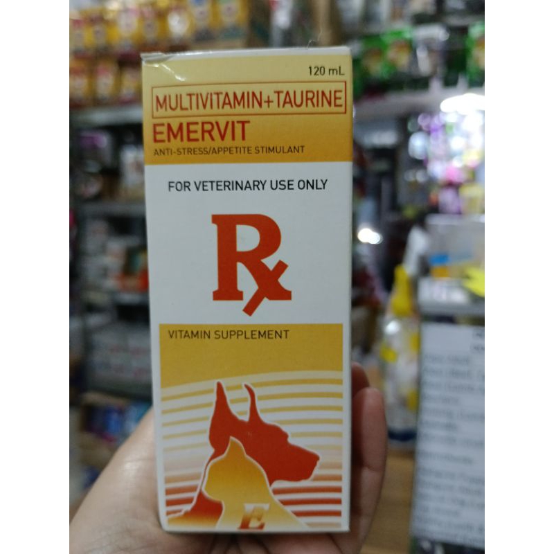 Emervit Multivitamins Anti-Stress Stimulant for Pets 120ml | Shopee ...
