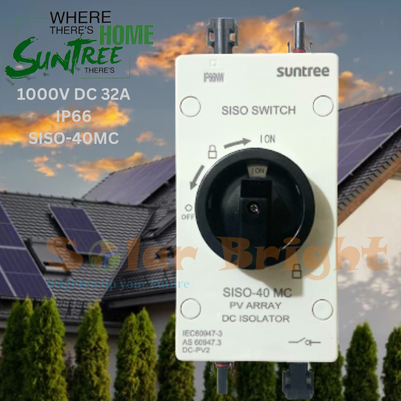 SUNTREE DC Isolator 1000V DC 32A IP66 Rating Solar Waterproof Disconnecting Switch With MC4 ...