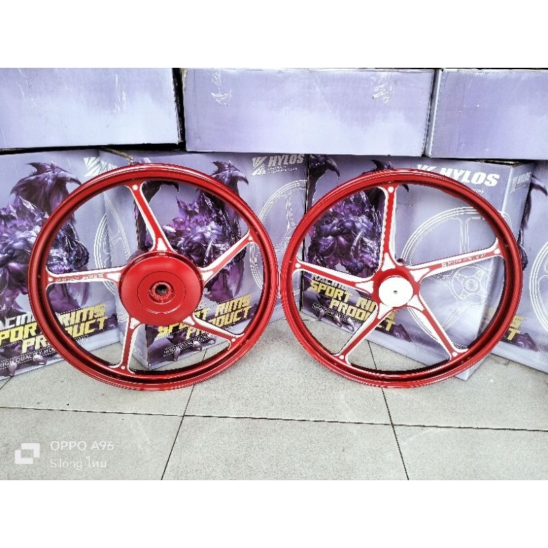 HYLOS CNC MAGS 17s 5SPOKES FOR CLICK125 & MIO SPORTY/SOULTY/SNIPER150 ...