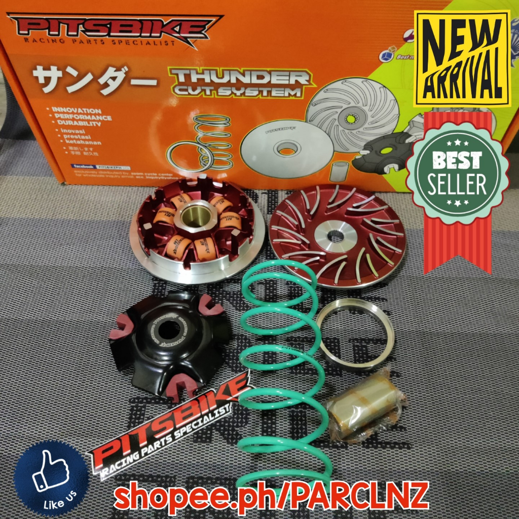 PITSBIKE PULLEY SET FOR HONDA CLICK125 CLICK150 V2, V3, & THUNDER CVT ...